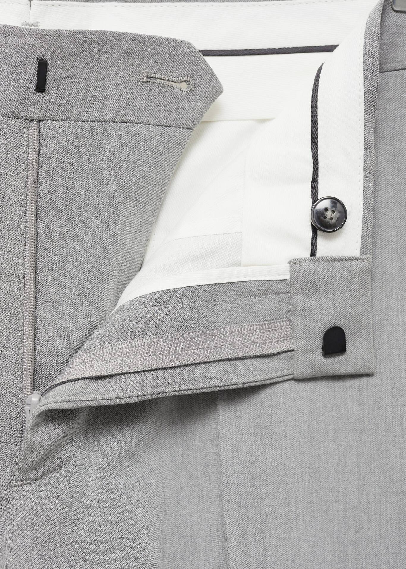 Stretch Fabric Super Slim Fit Suit Trousers Man Mango Man Bulgaria
