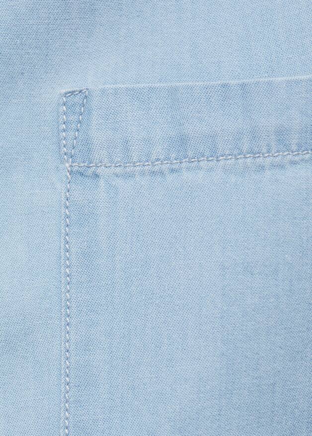 Sleeveless Denim Shirt Woman Mango Armenia