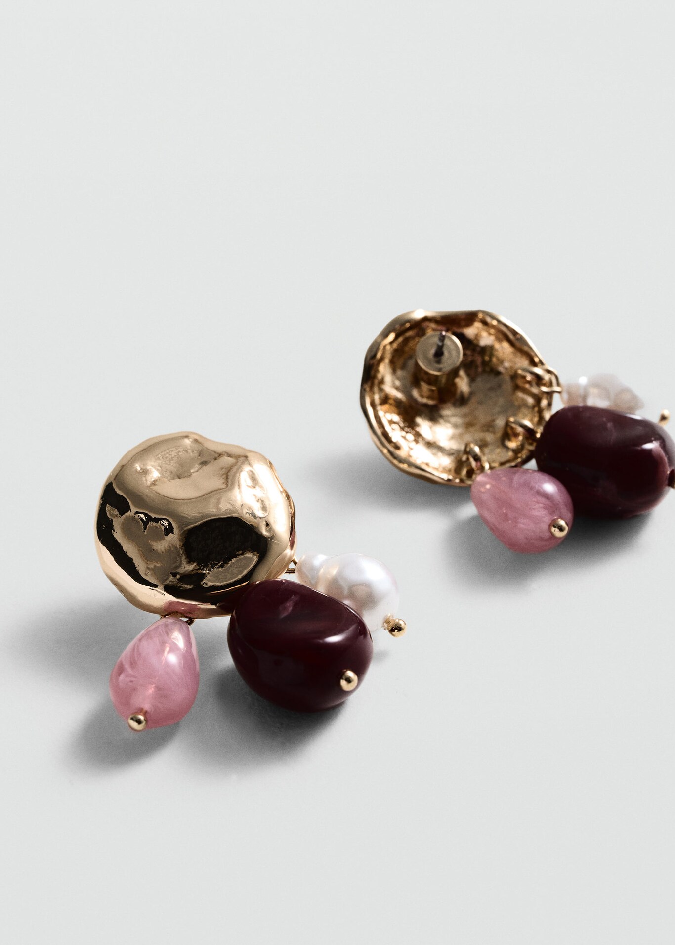 Beaded Pendant Earrings Woman Mango The Philippines
