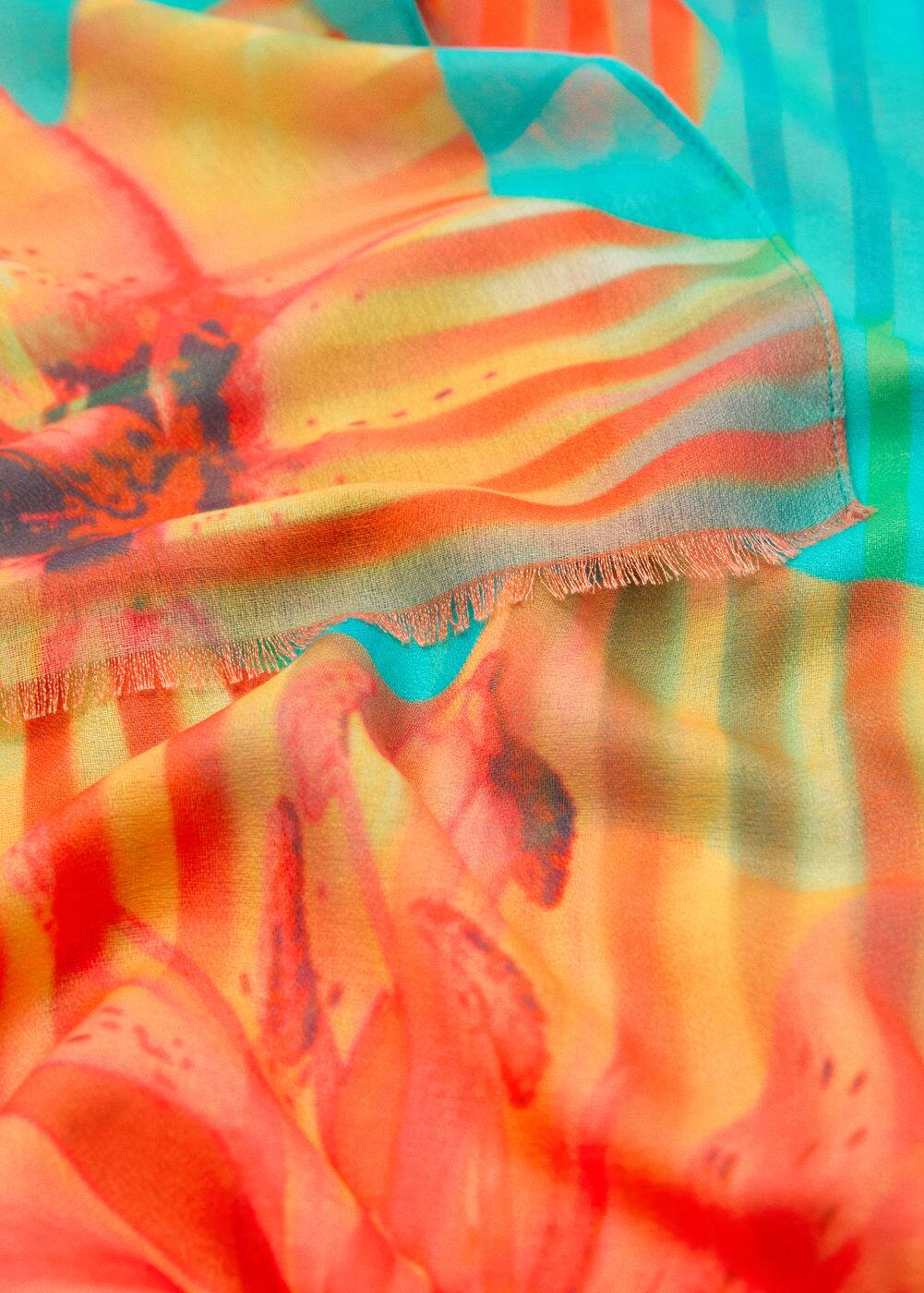 Foulard imprimé floral - Femme | Mango Congo