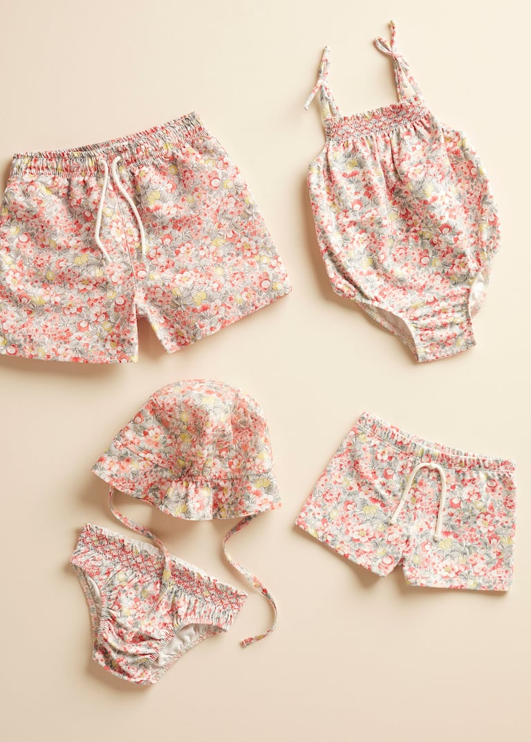 Floral Print Swimming Trunks Girls Mango Outlet United Kingdom